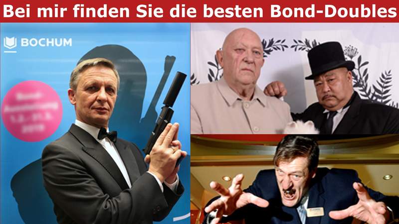 Bond-Doubles und Characters für Ihre Veranstaltung in ganz Deutschland